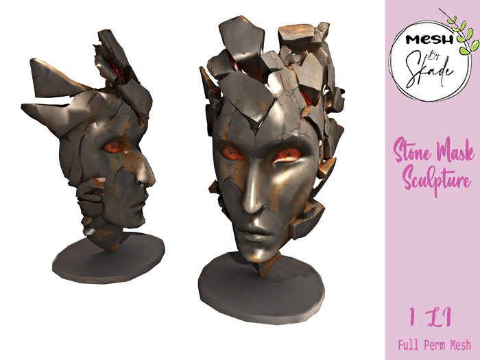Second Life Marketplace - MBS - Stone Mask Sculpture
